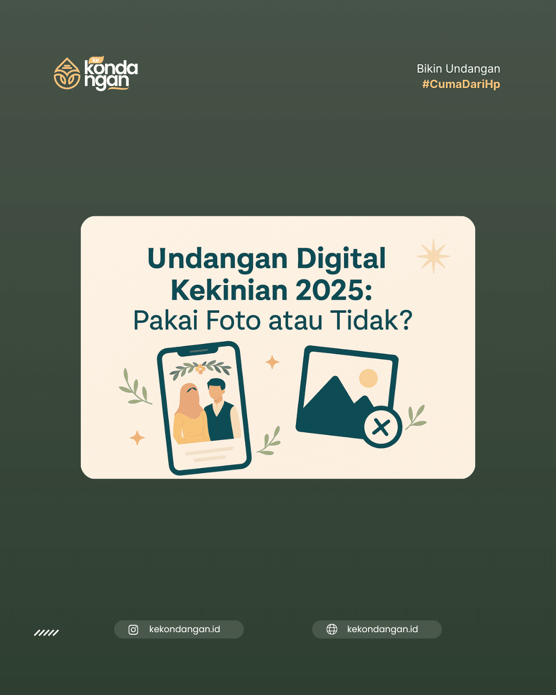 Undangan Digital Kekinian 2025: Pakai Foto atau Tidak?